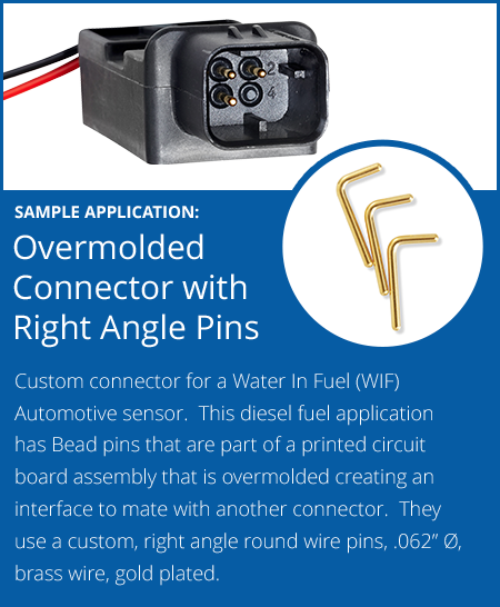 Gains of Overmolded Electric Connectors for Communication Applications